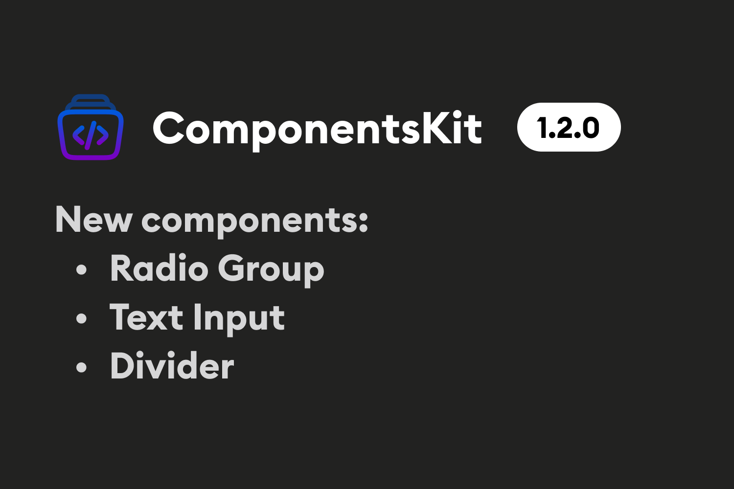 November Updates in ComponentsKit 🚀 | ComponentsKit